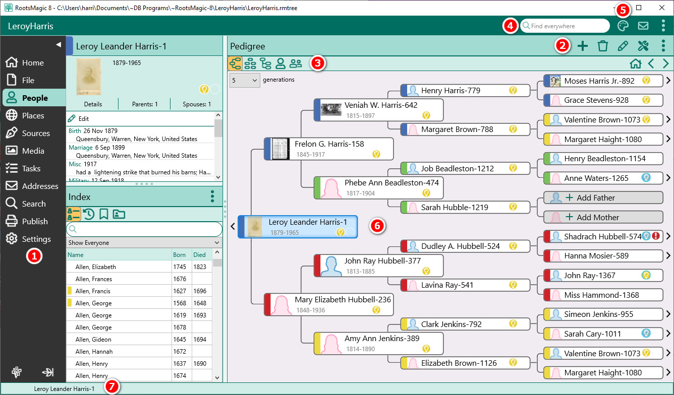 The RootsMagic Interface RootsMagic Wiki The RootsMagic Interface RootsMagic Wiki